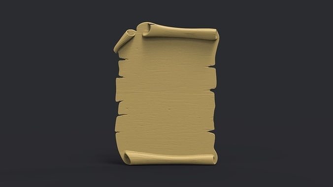 Parchment 3D model 3D printable | CGTrader