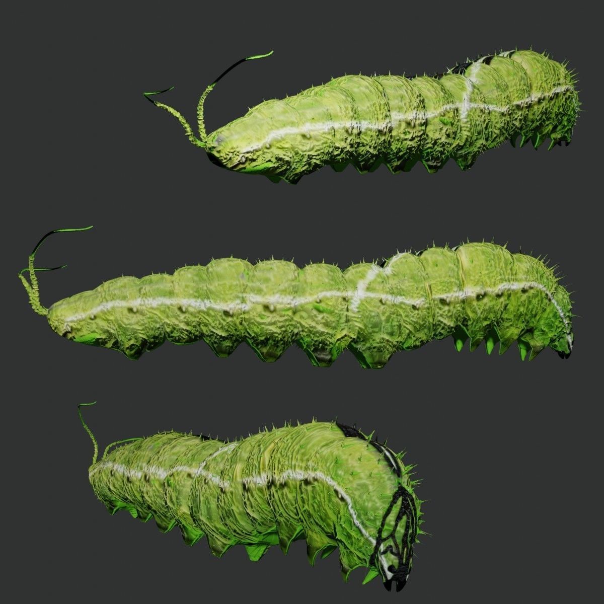 Caterpillar 3D model rigged | CGTrader