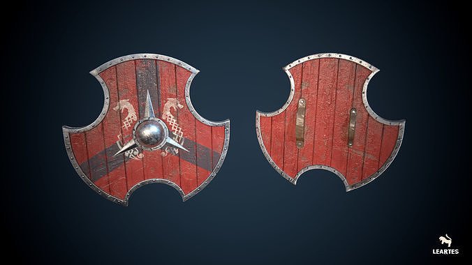 Viking Shield Valkyrie Game-Ready free VR / AR / low-poly 3D model ...