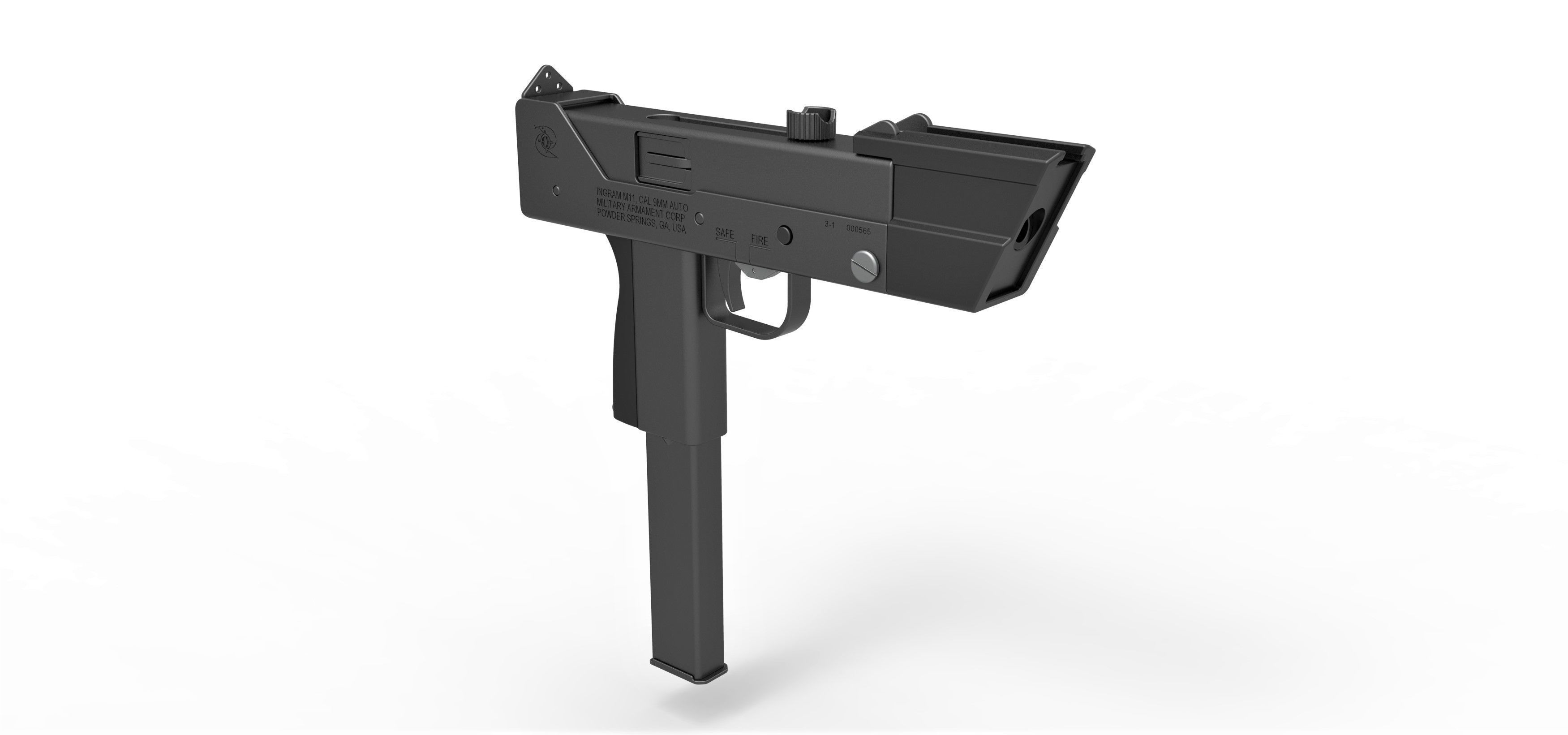 Modified MAC-11 from the movie Total recall 1990 3D model | CGTrader