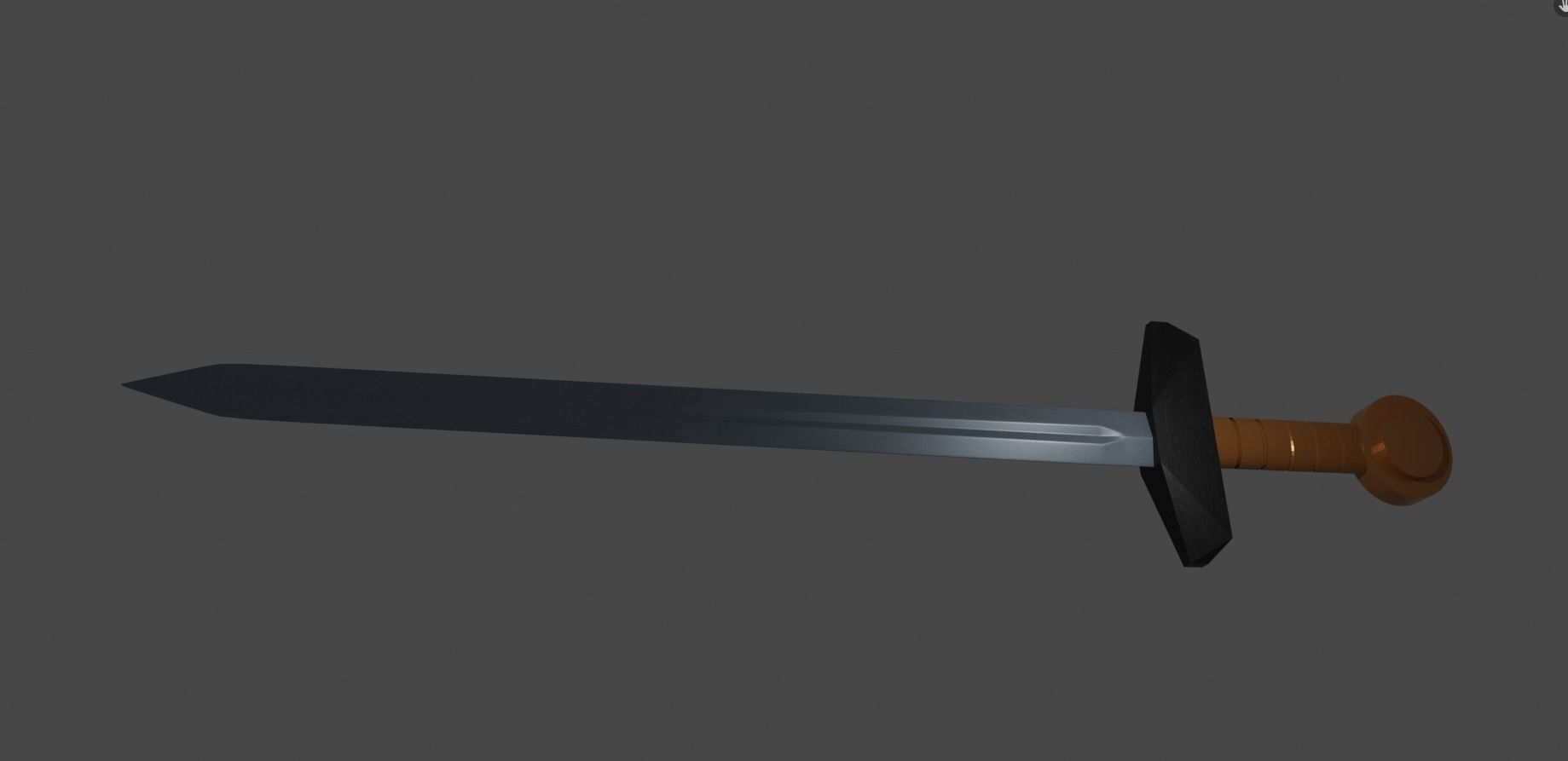 Sword Low-poly 3D model low-poly | CGTrader
