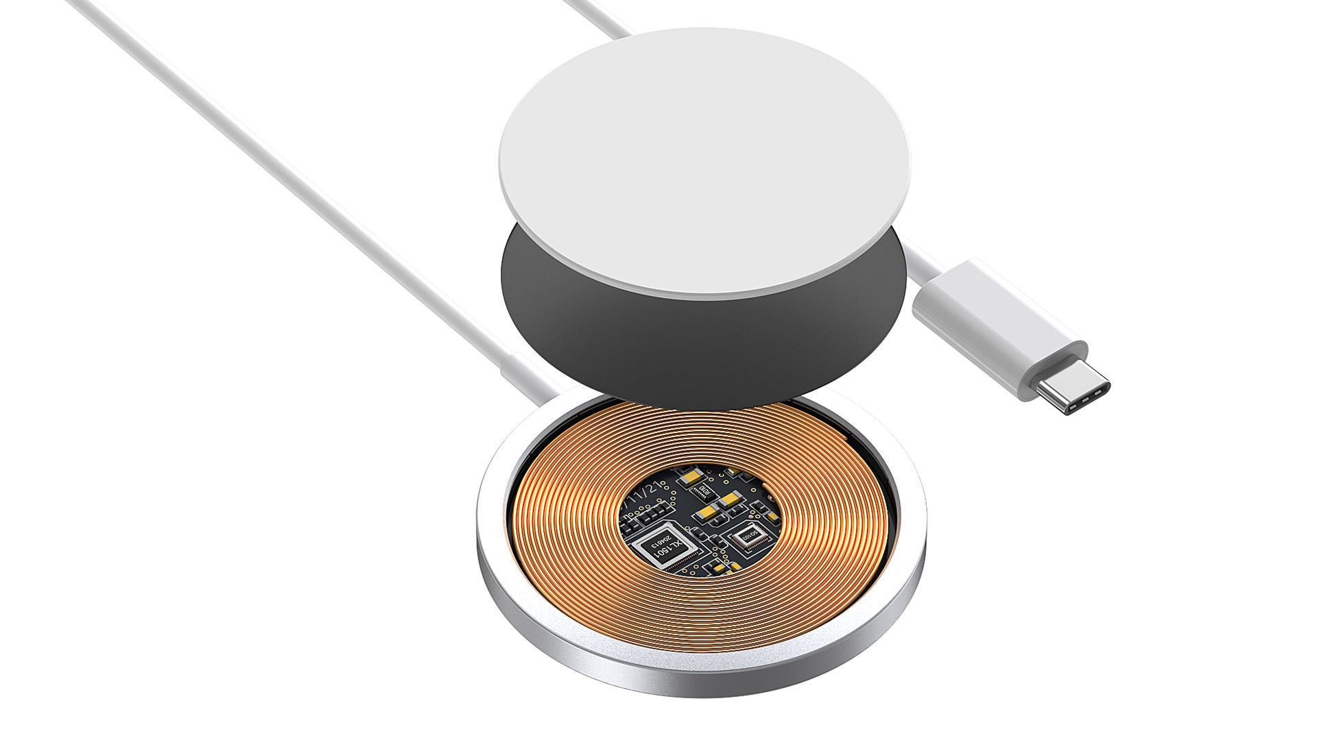 Apple Magsafe wireless charger 3D model 3D model | CGTrader