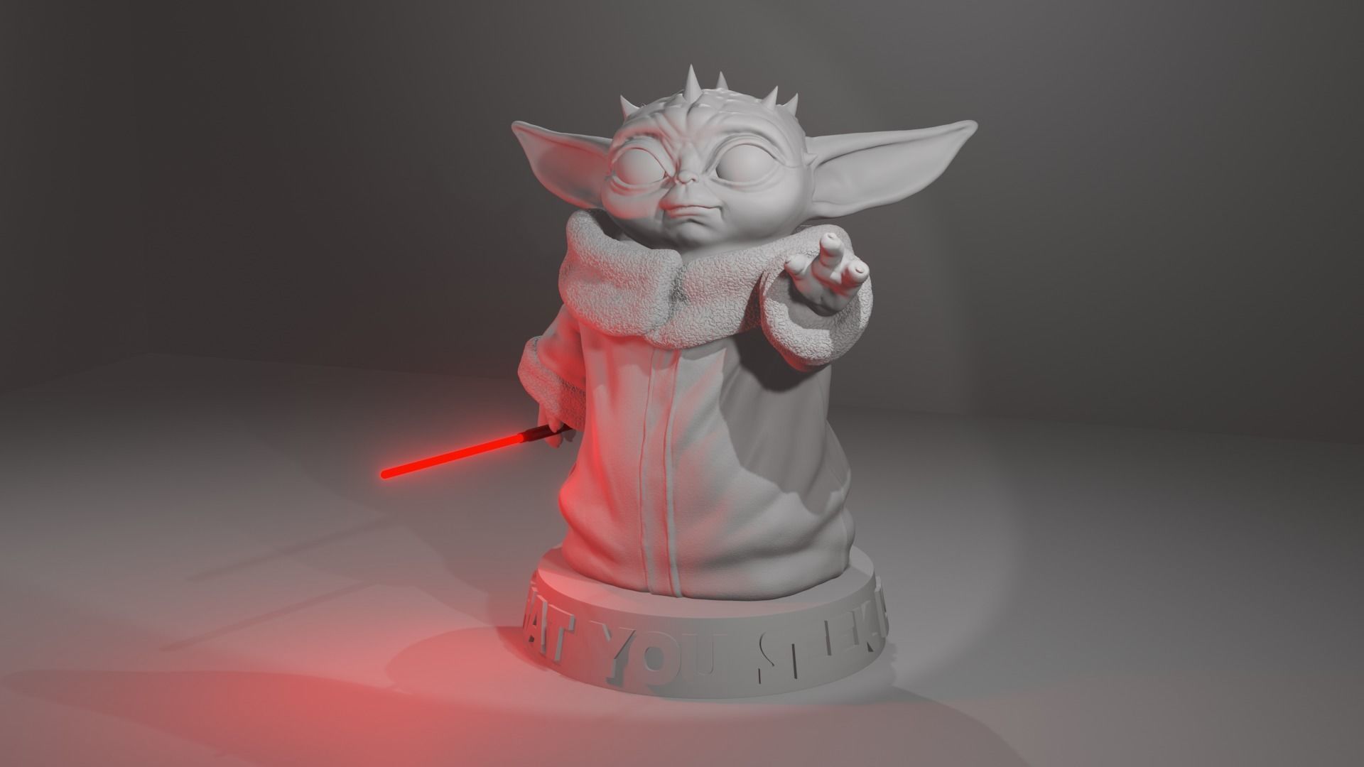 Baby Yoda - Darth Maul Baby Yoda 3D model 3D printable | CGTrader