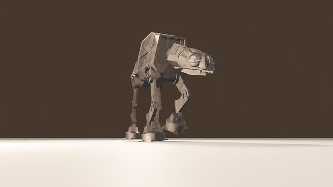 AT-AT walker 3D model rigged | CGTrader
