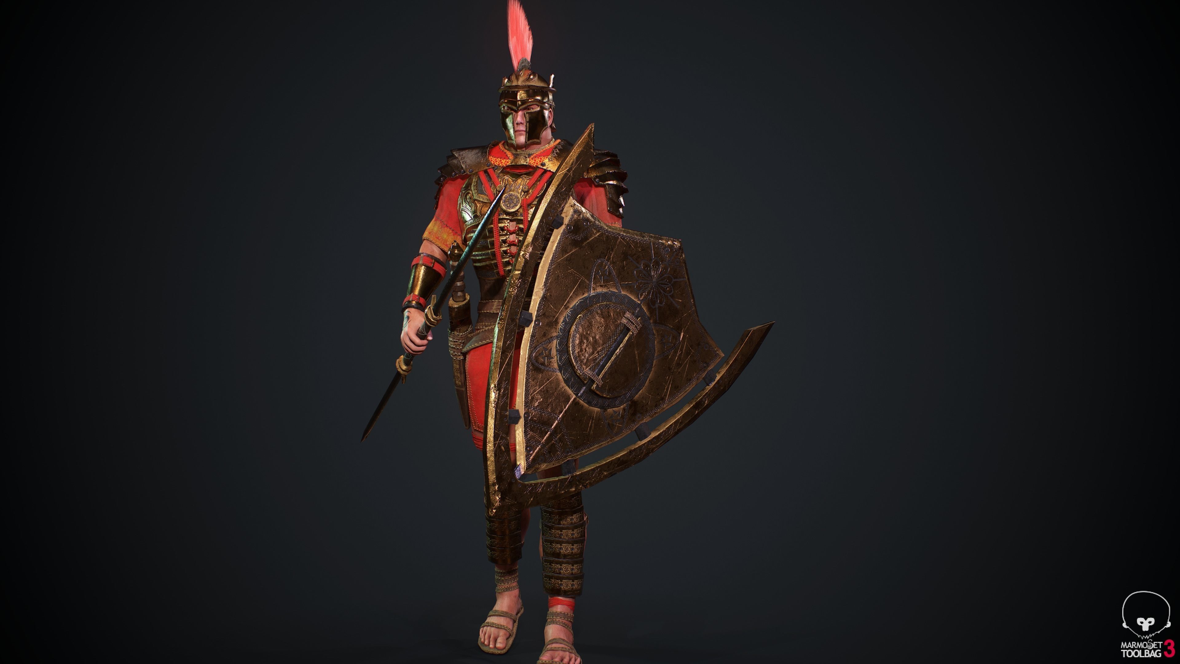 3D model Gladiator Prime VR / AR / low-poly rigged | CGTrader