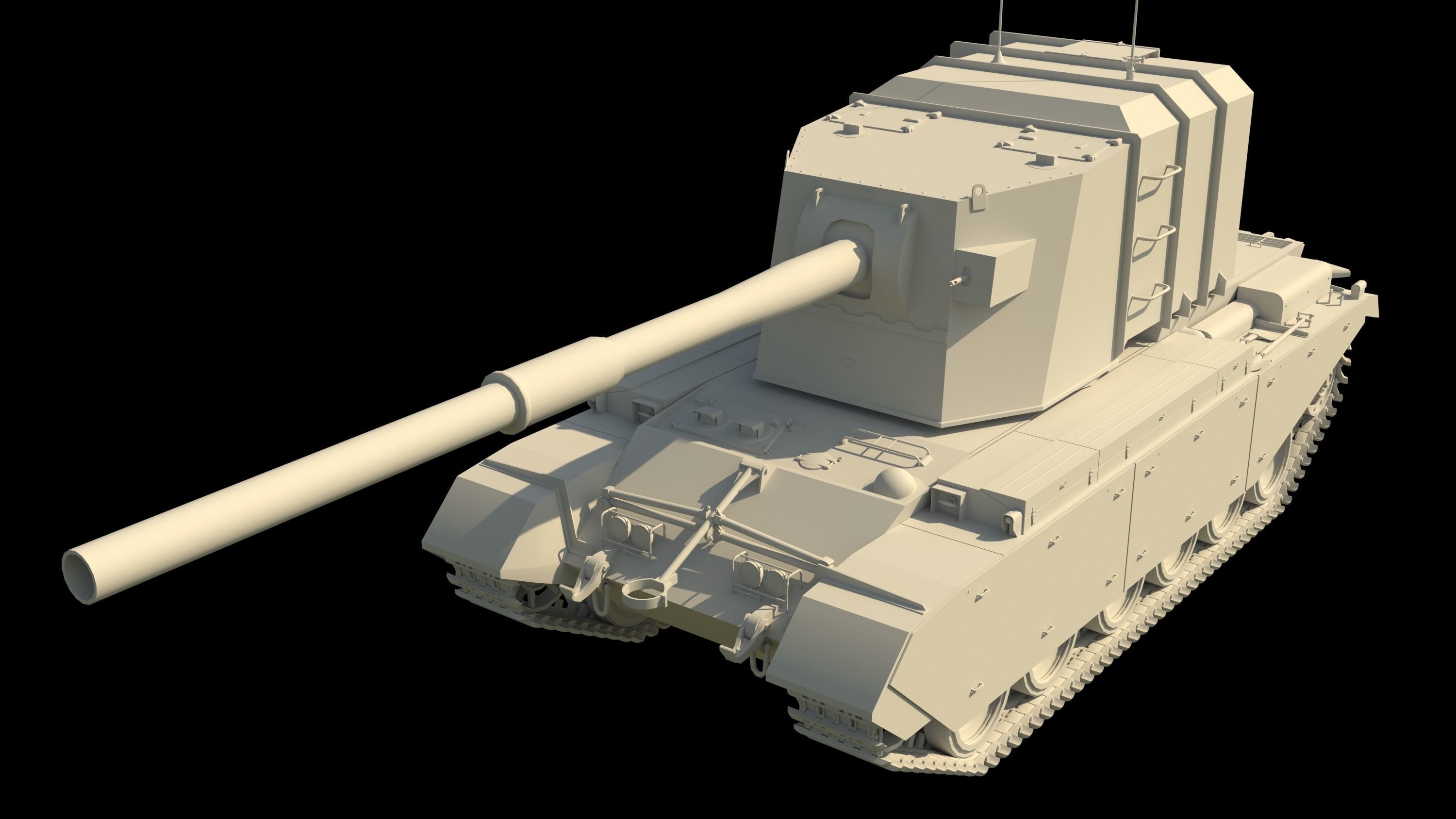 Fv4005 Stage 2 183mm 3D model | CGTrader