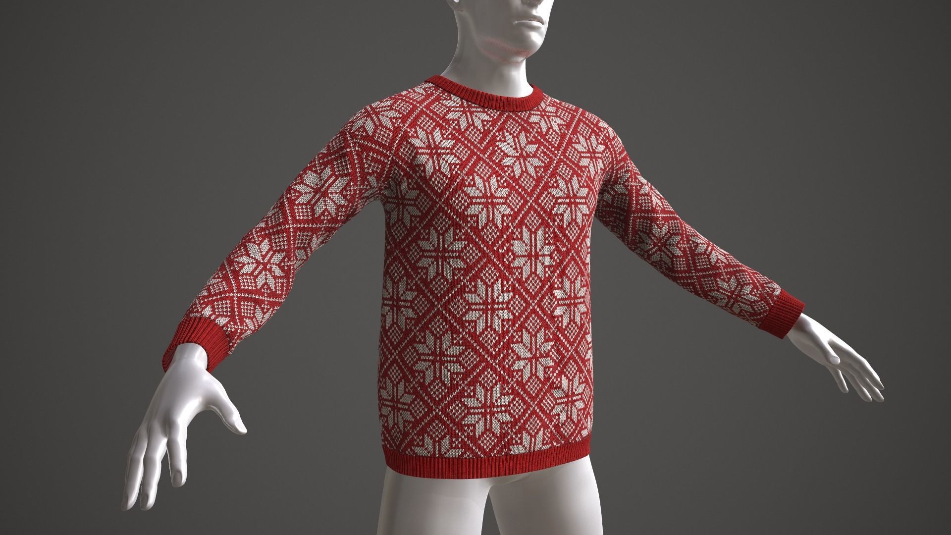 3D Model Collection Christmas sweaters VR / AR / low-poly | CGTrader