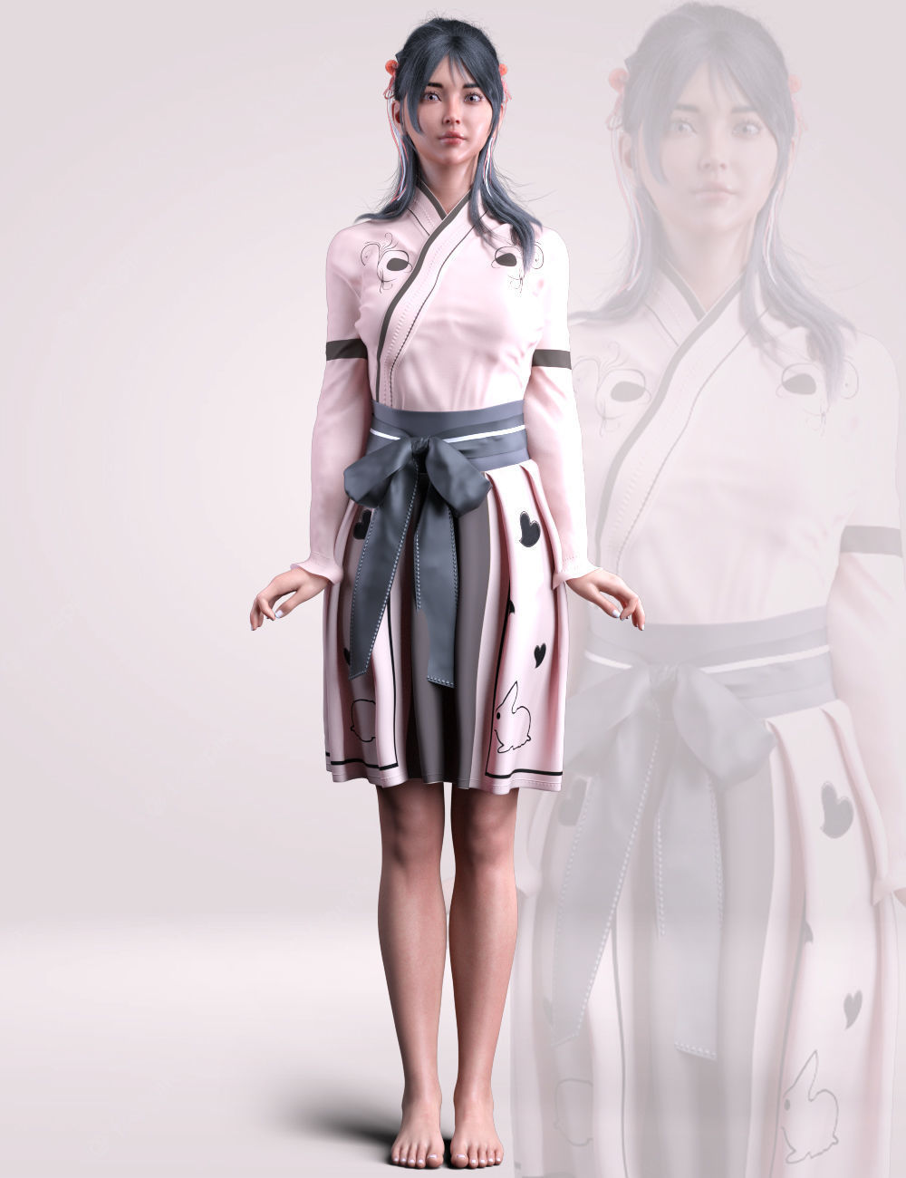 Arini Saya For Genesis 8 Female - DAZ3D - Japanese Girls 3D model ...