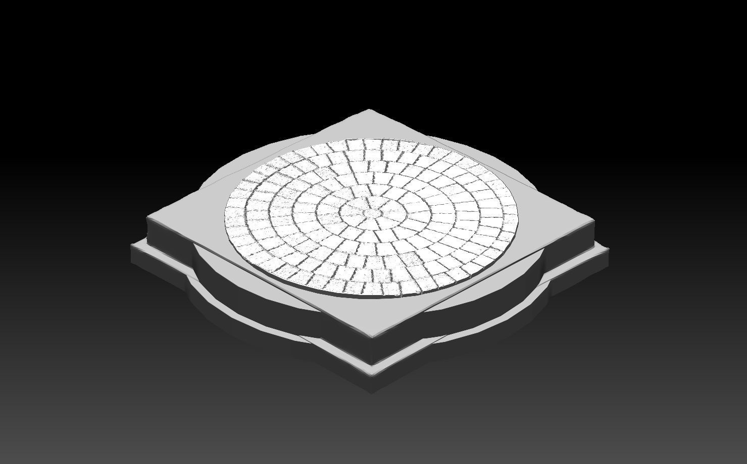 6 DnD figurines base stand foot fantasy bricks pack 3D model 3D ...