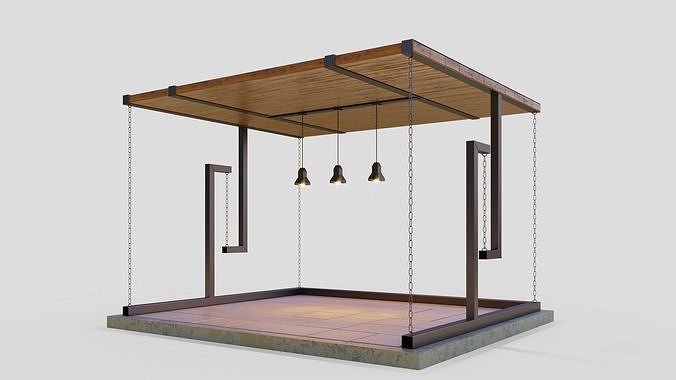 Floating gazebo 3D model | CGTrader