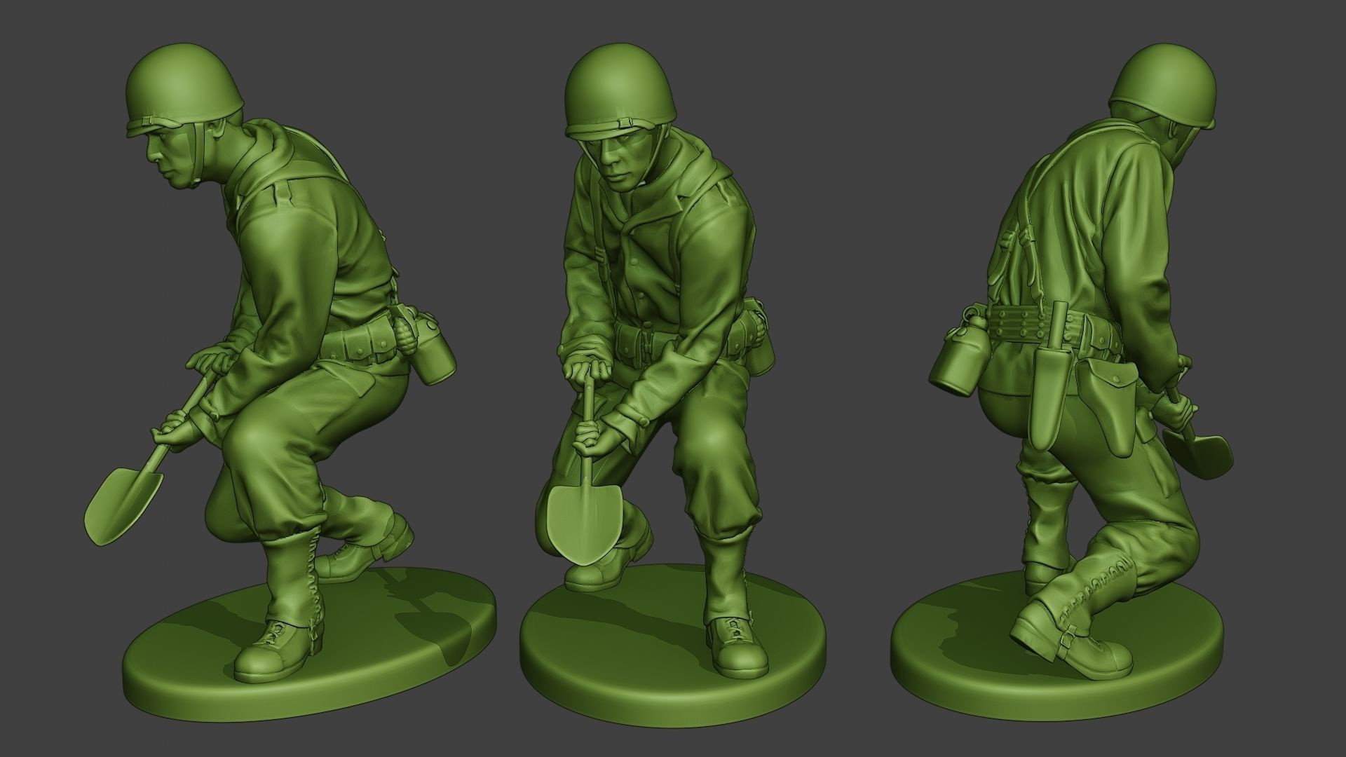 American soldiers ww2 A11 Pack 1 3D Model Collection | CGTrader