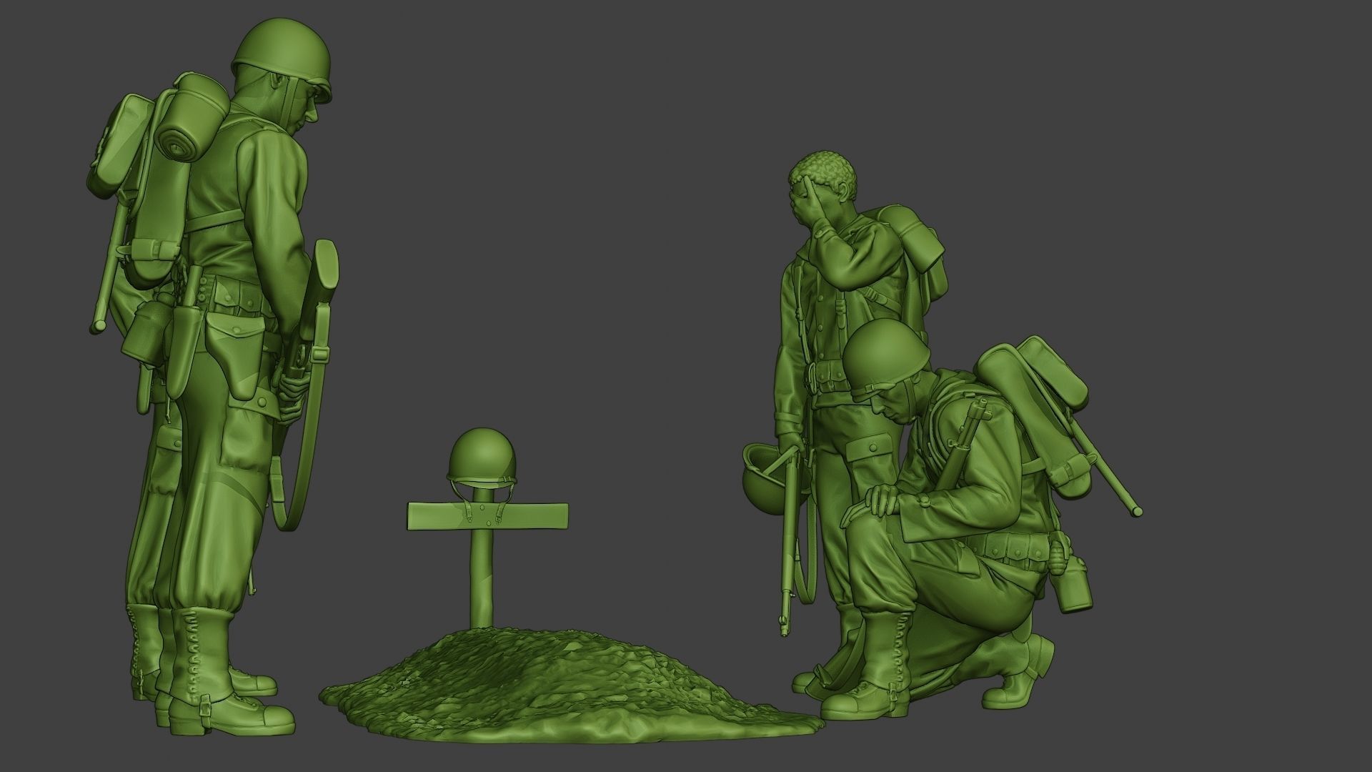 American soldiers ww2 A11 Pack 1 3D Model Collection | CGTrader