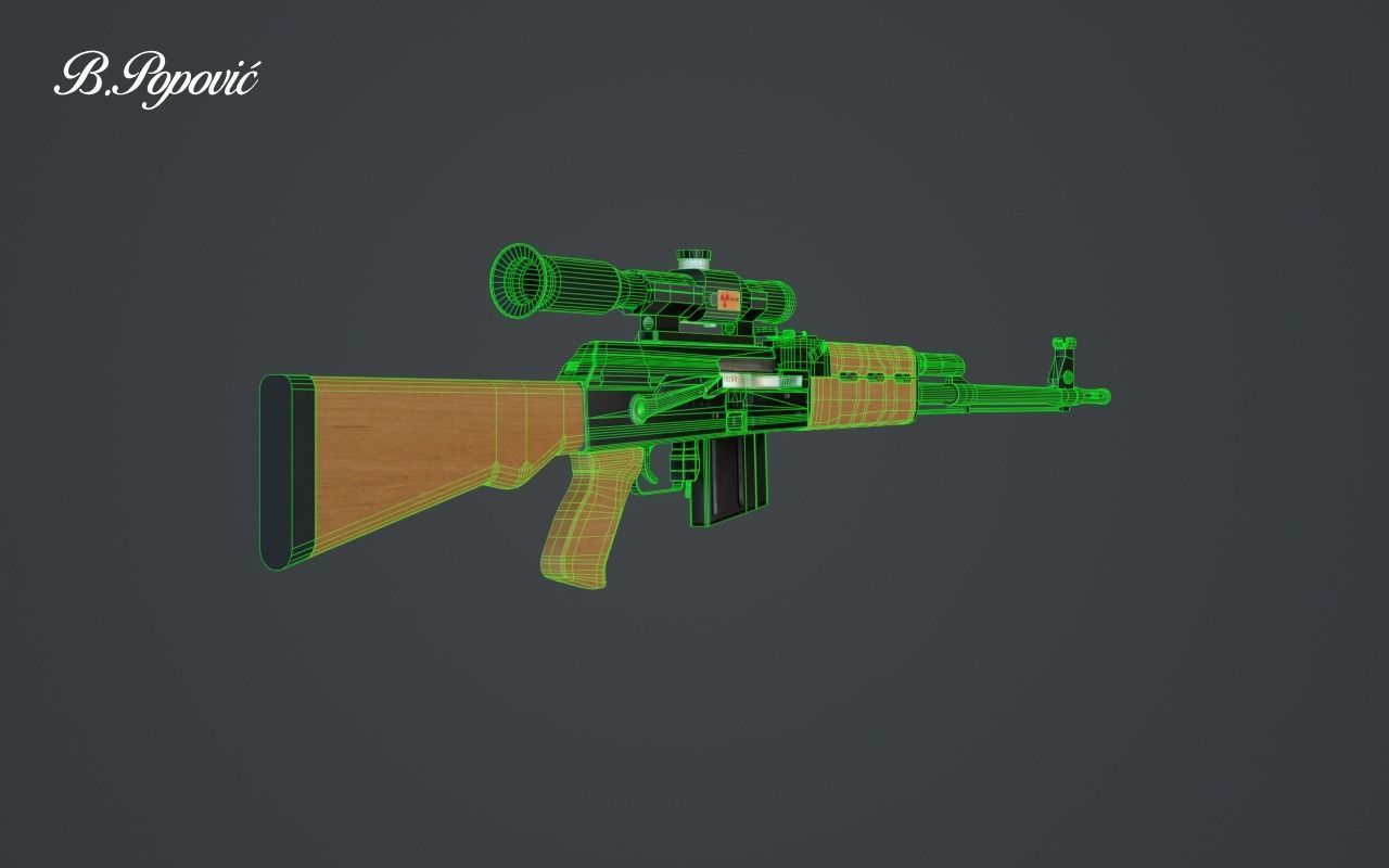 Zastava M76 3D model | CGTrader