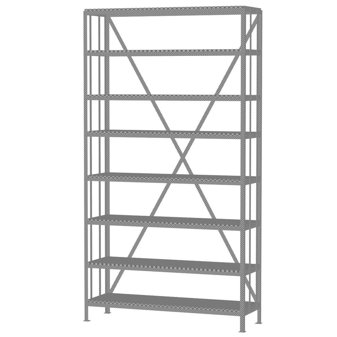 Large metal rack 3D model | CGTrader