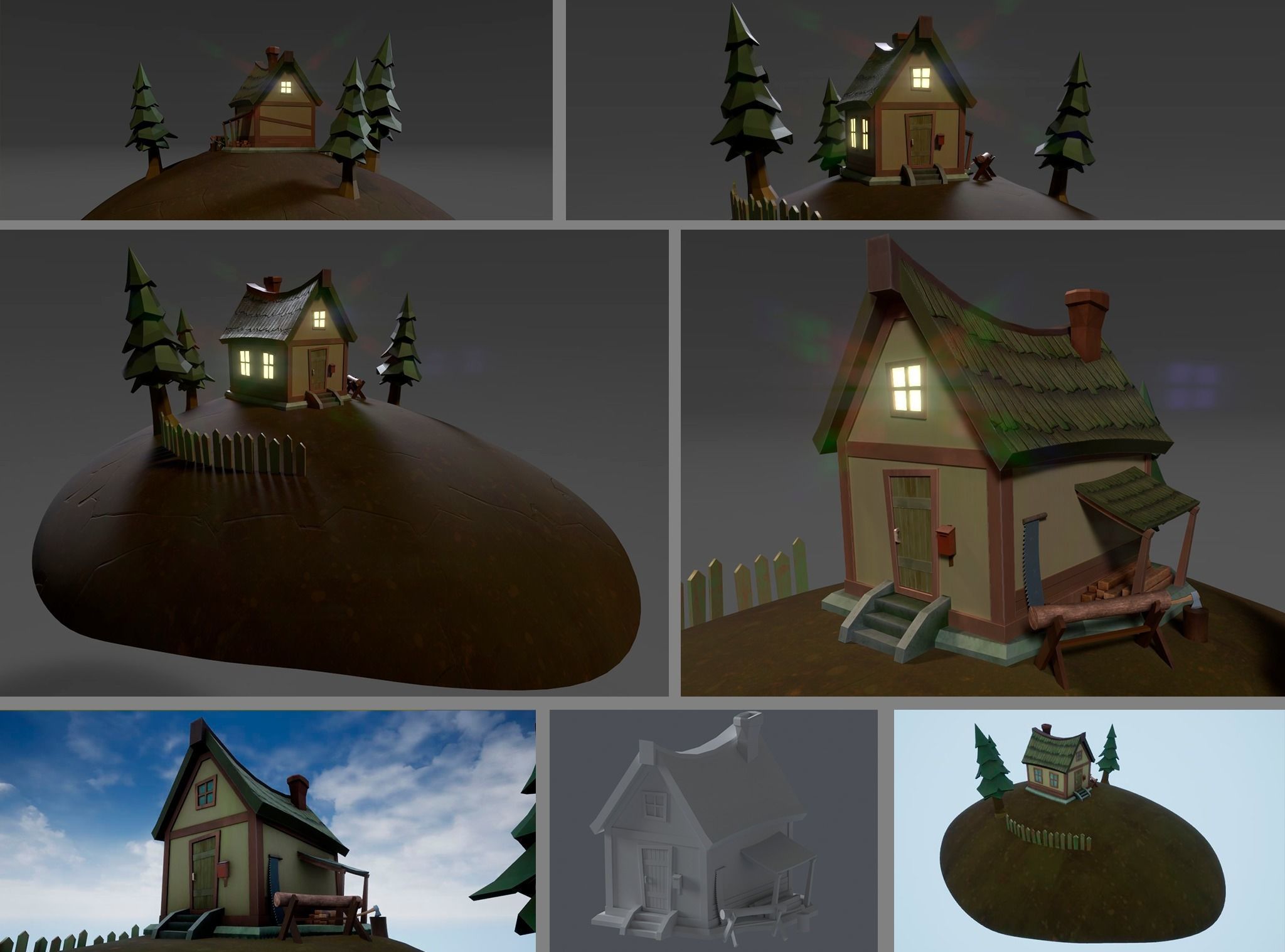 3D model Lumberjack house VR / AR / low-poly | CGTrader