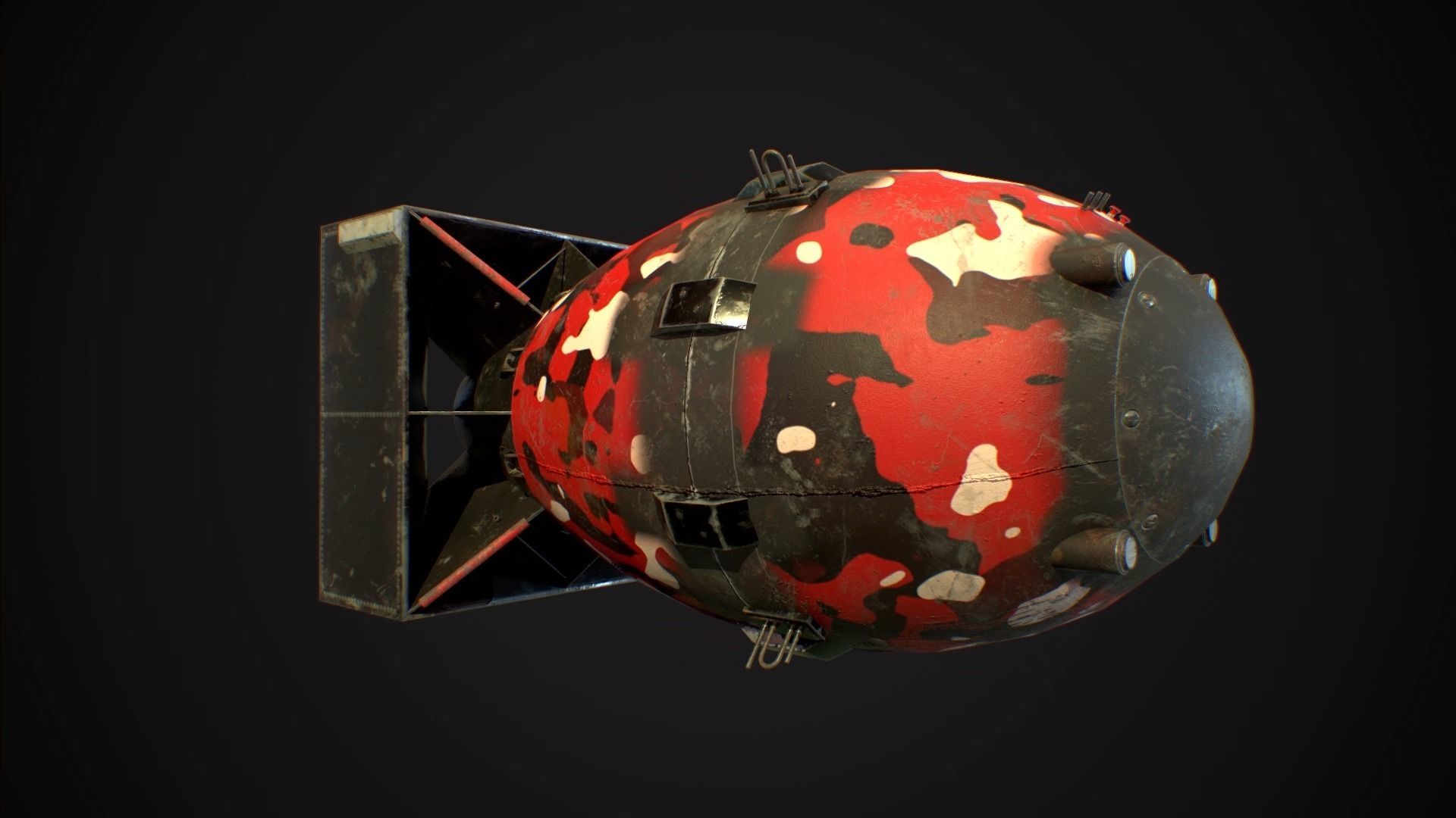 3D model Mark III Atomic Bomb aka Fatman - Game ready low-poly 3d model VR / AR / low-poly ...