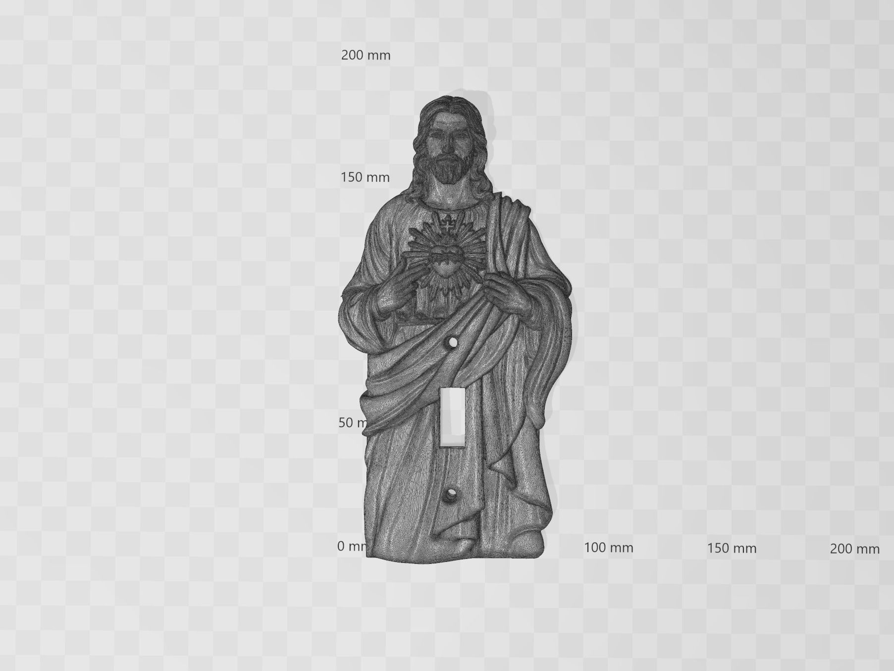 Jesus light switch cover 3D model 3D printable | CGTrader