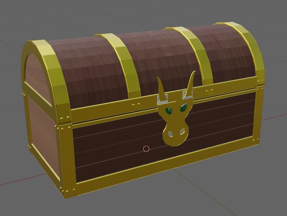 Treasure Chest with Gold and Open Animation free VR / AR / low-poly 3D ...