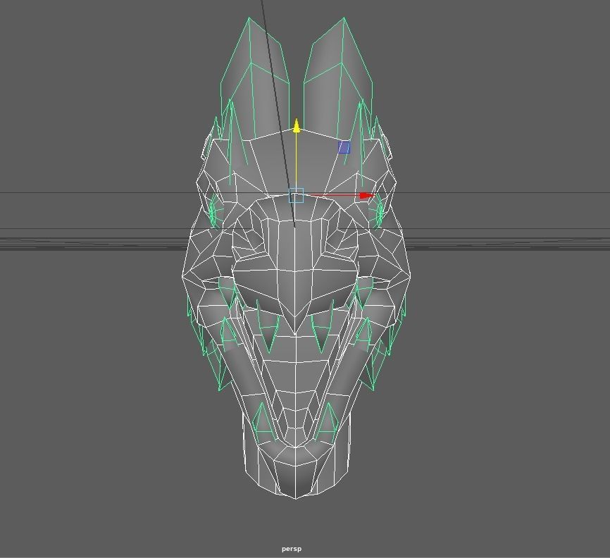 3D model Dragon Head Base Mesh - OBJ VR / AR / low-poly | CGTrader