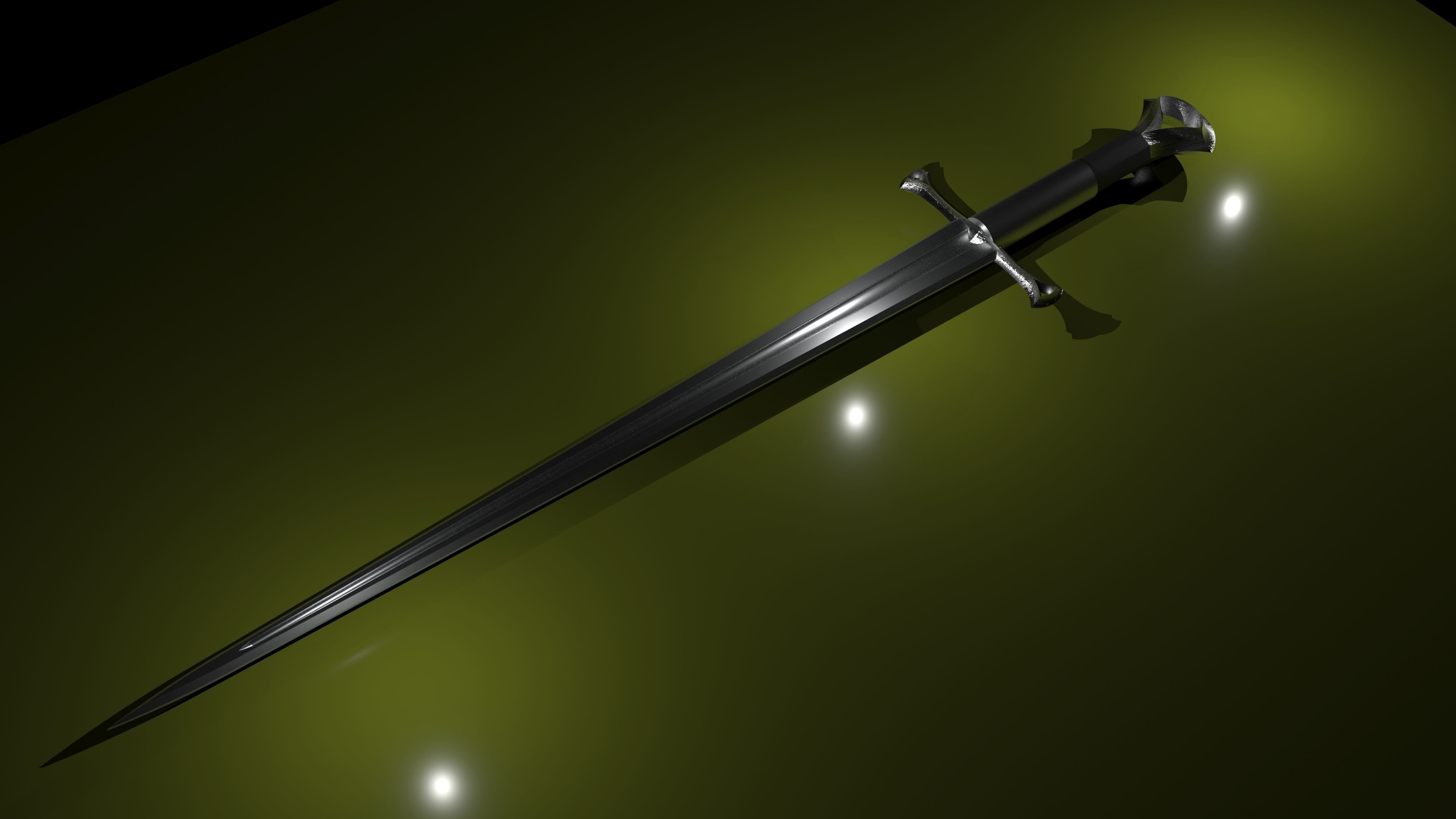 Lord of the rings sword 3D model | CGTrader