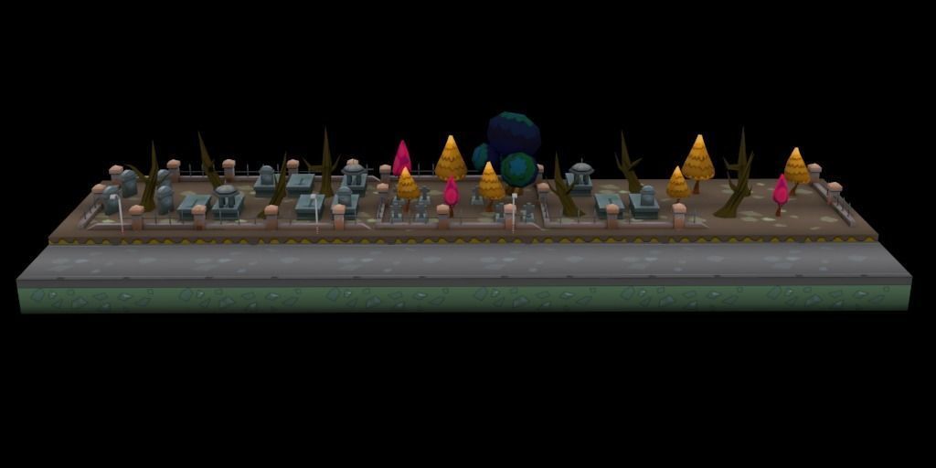 3D model 3D platformer level art pack VR / AR / low-poly | CGTrader