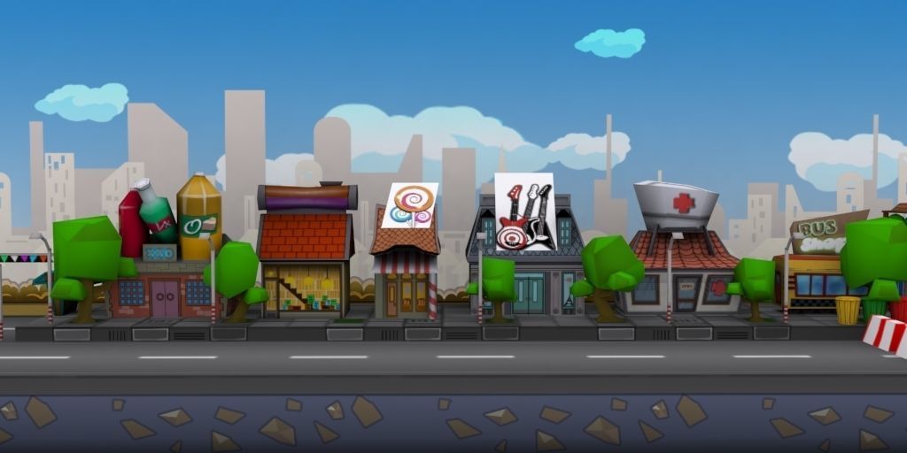 3D model 3D platformer level art pack VR / AR / low-poly | CGTrader