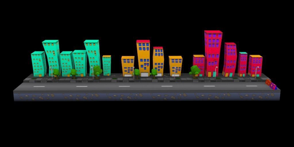 3D model 3D platformer level art pack VR / AR / low-poly | CGTrader