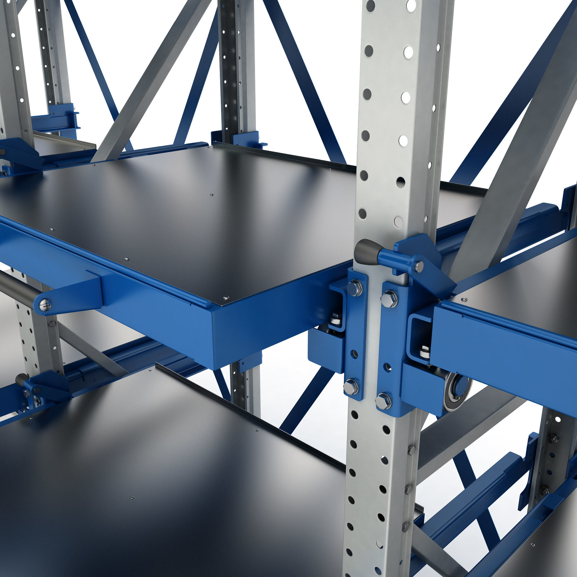 Rack with hand-chain hoist 3D model | CGTrader