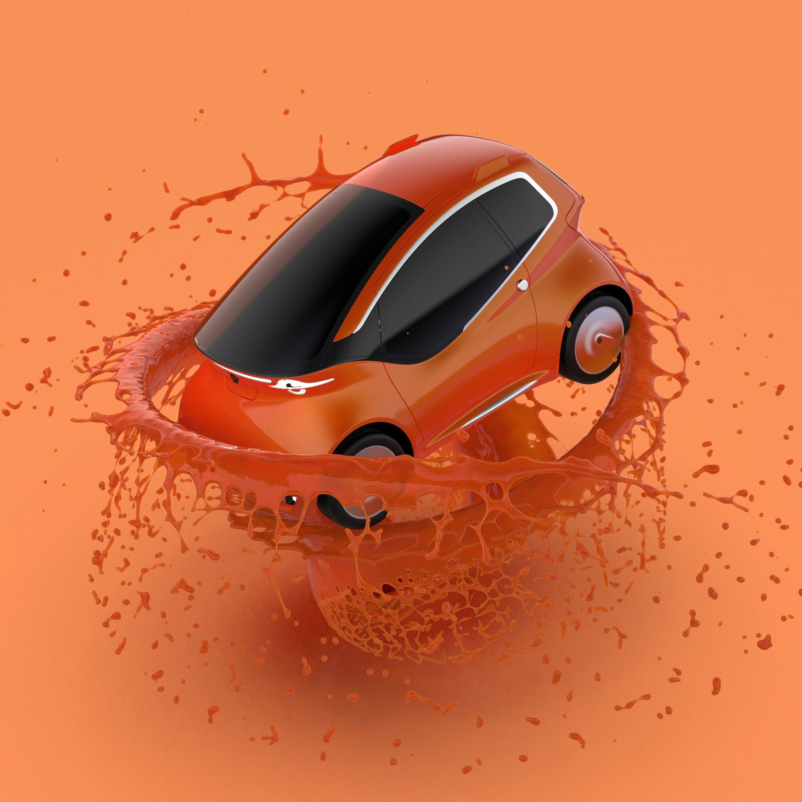 City Car Project Alias Surface CAD 3D Model NURBs and Polygons 3D model ...