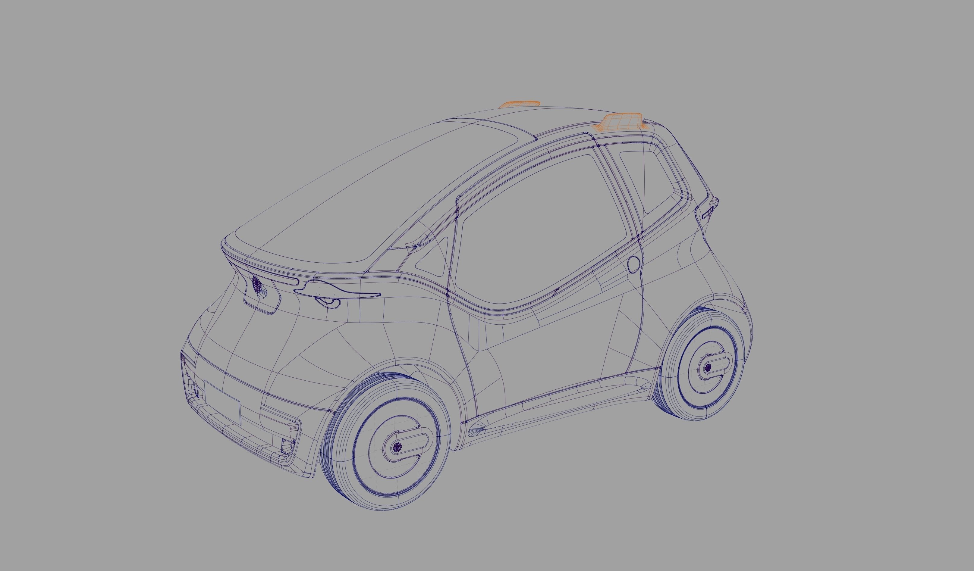City Car Project Alias Surface CAD 3D Model NURBs and Polygons 3D model ...