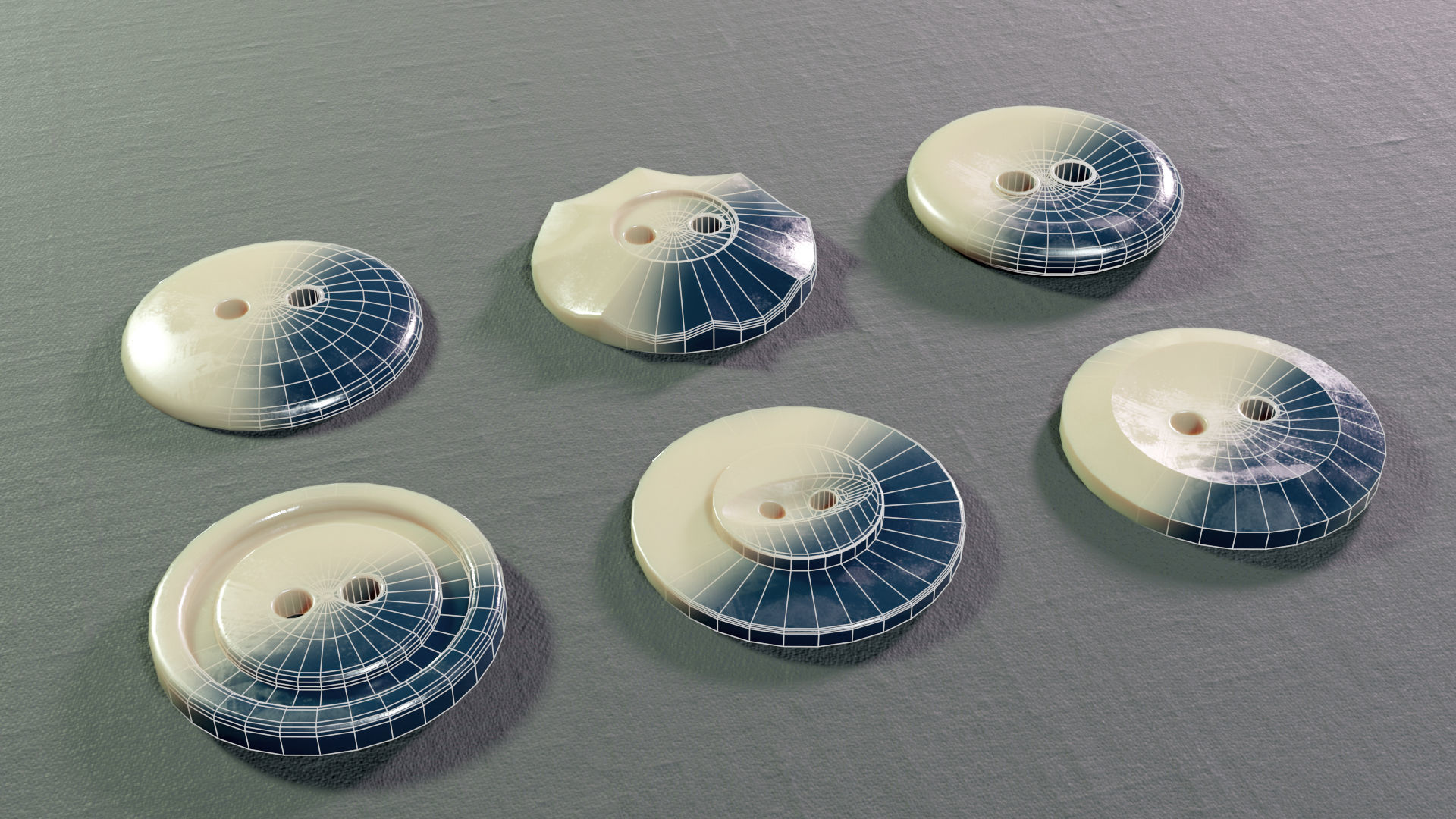 3D model Button Collection VR / AR / low-poly | CGTrader