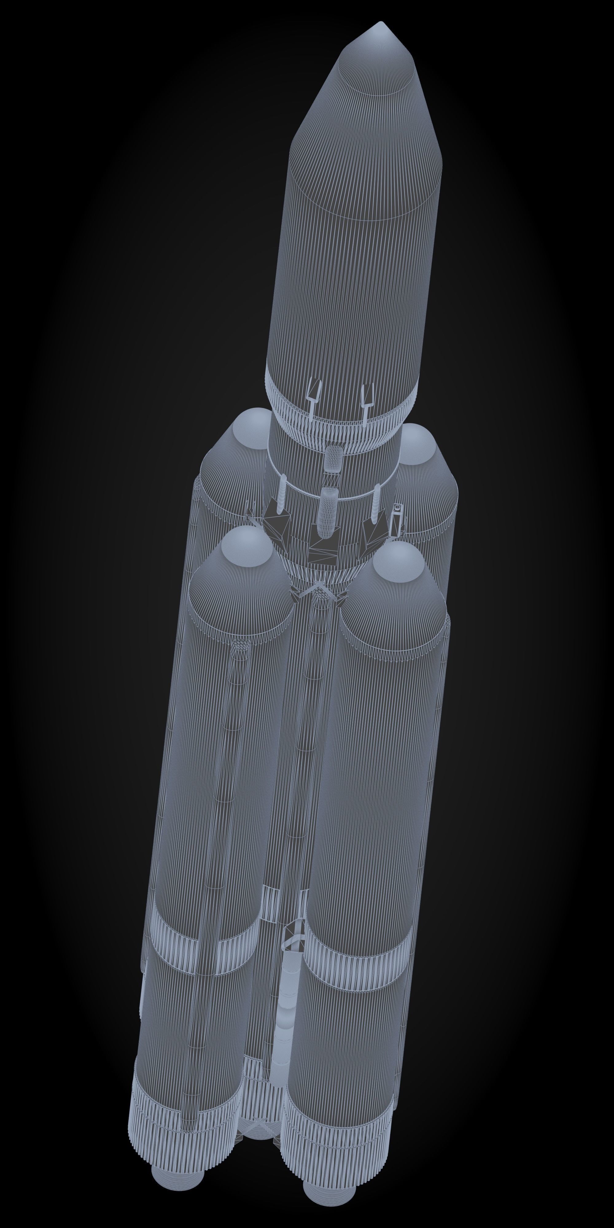 Angara A5 rocket 3D model | CGTrader