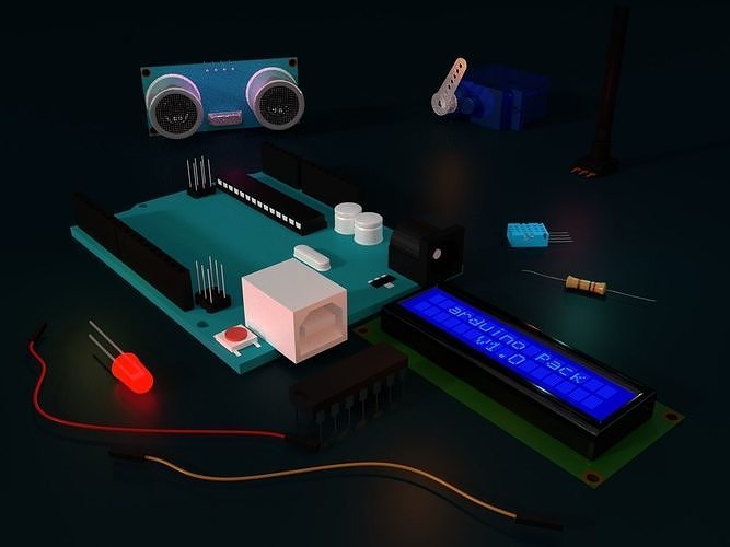 3D model Arduino pack VR / AR / low-poly | CGTrader