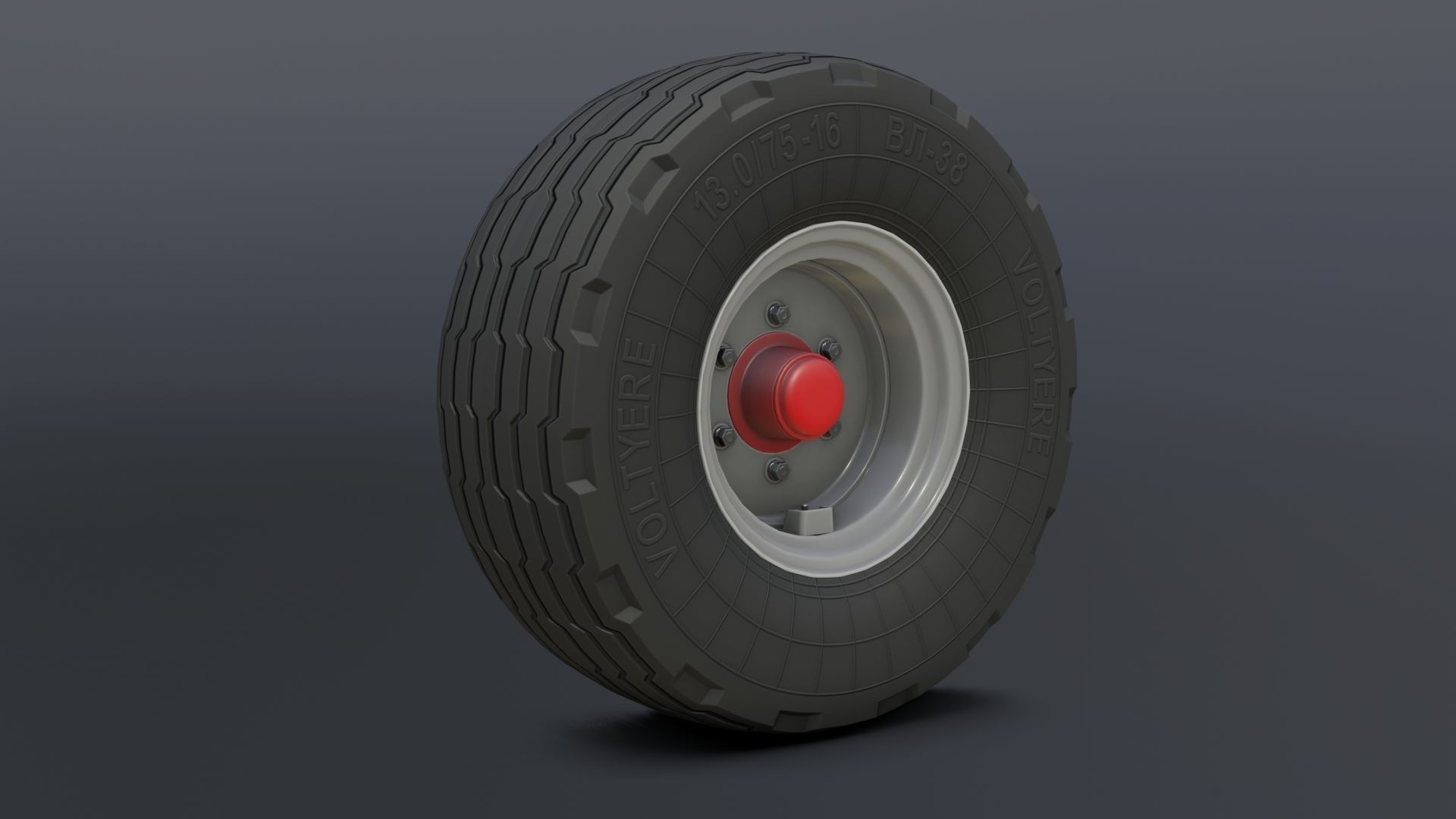 Wheel for tractor trailer PTS free VR / AR / low-poly 3D model | CGTrader