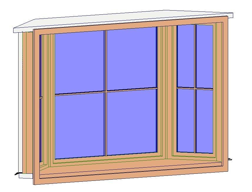 Casement Bay Window 3D model | CGTrader