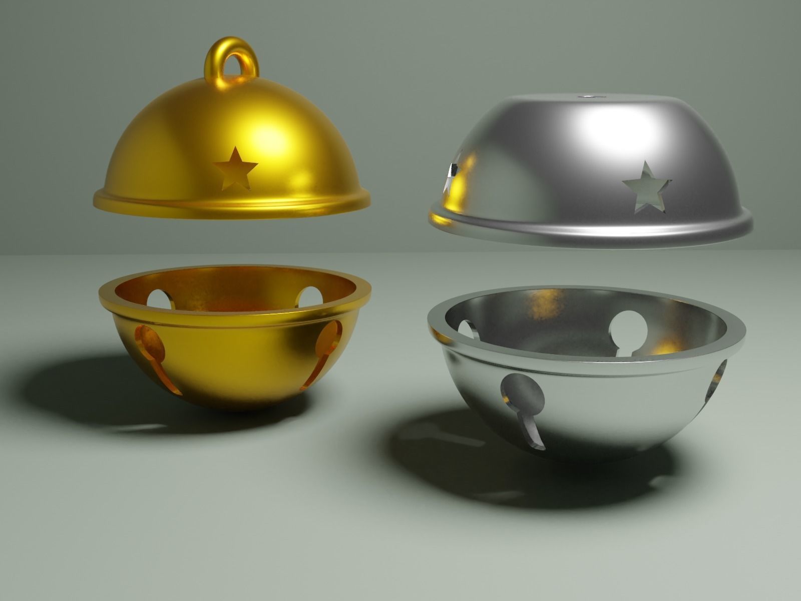 Christmas Bell 3D model 3D printable | CGTrader