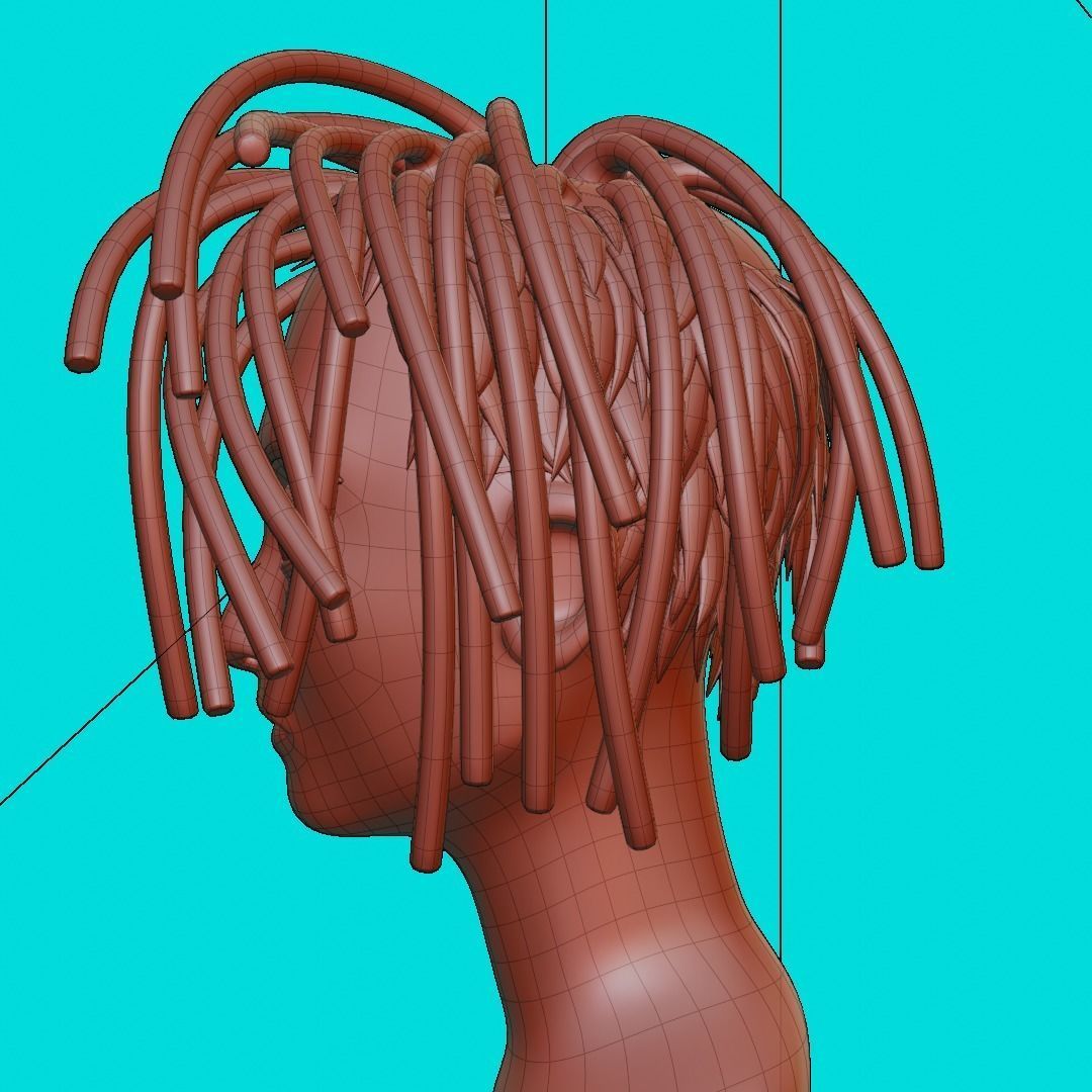 3D model Rasta girl head VR / AR / low-poly | CGTrader