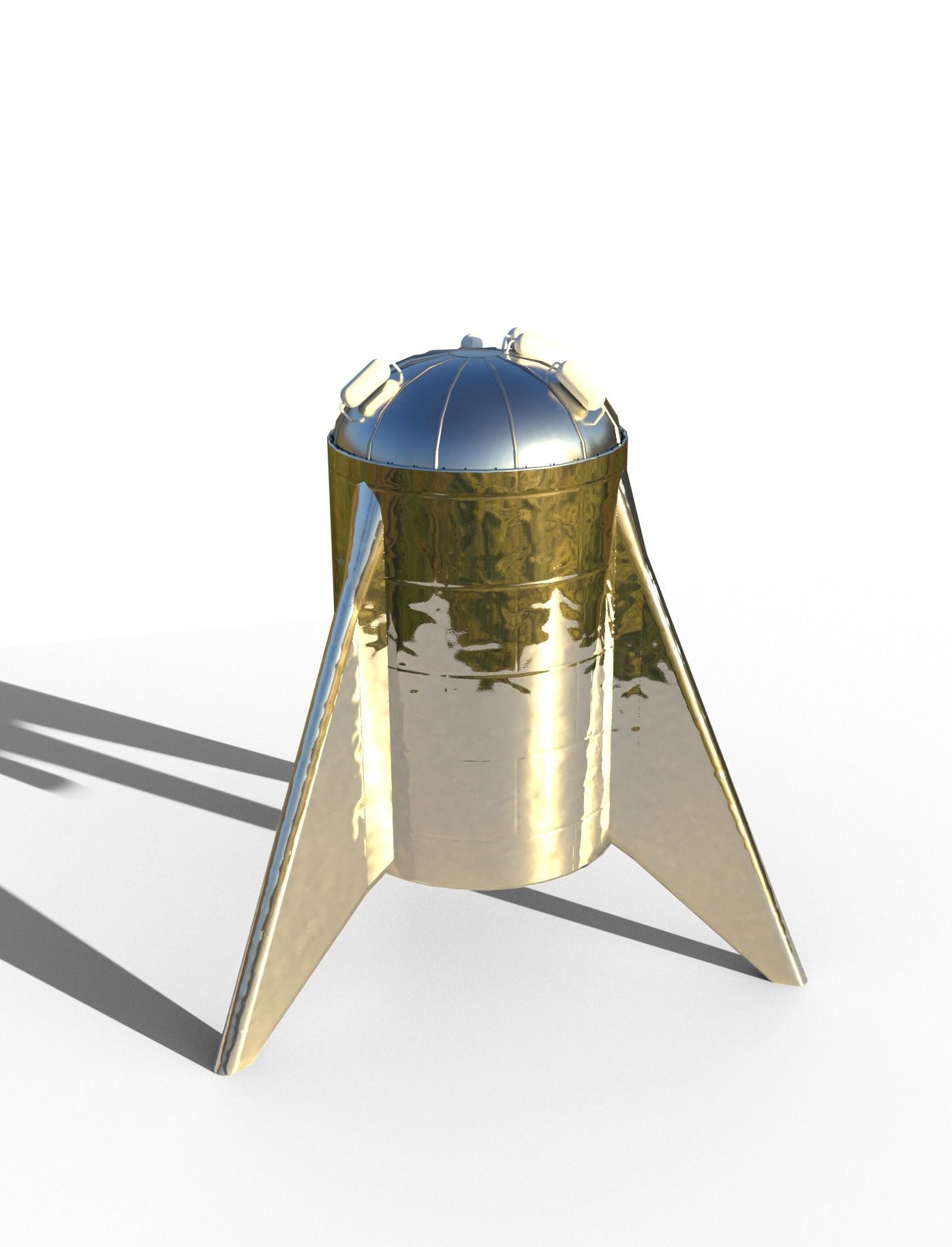 3D model Starhopper and Starship Prototype VR / AR / low-poly | CGTrader