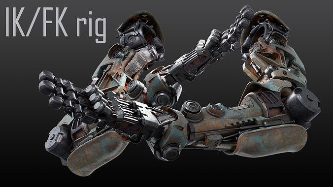 Hand mechanical 04 3D model animated rigged | CGTrader