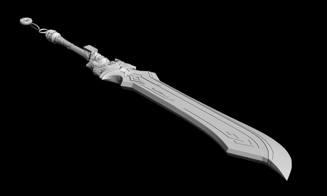 Genshin impact Blackcliff Slasher 3D model 3D printable | CGTrader