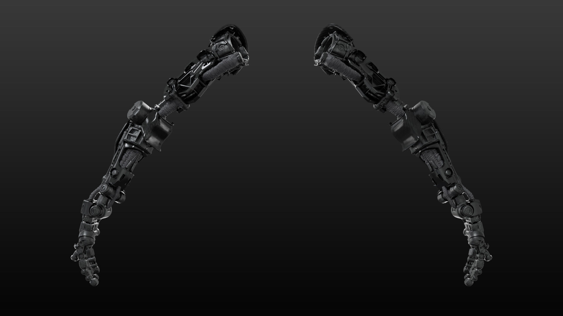 FPS Hand mechanical 05 3D model animated rigged | CGTrader