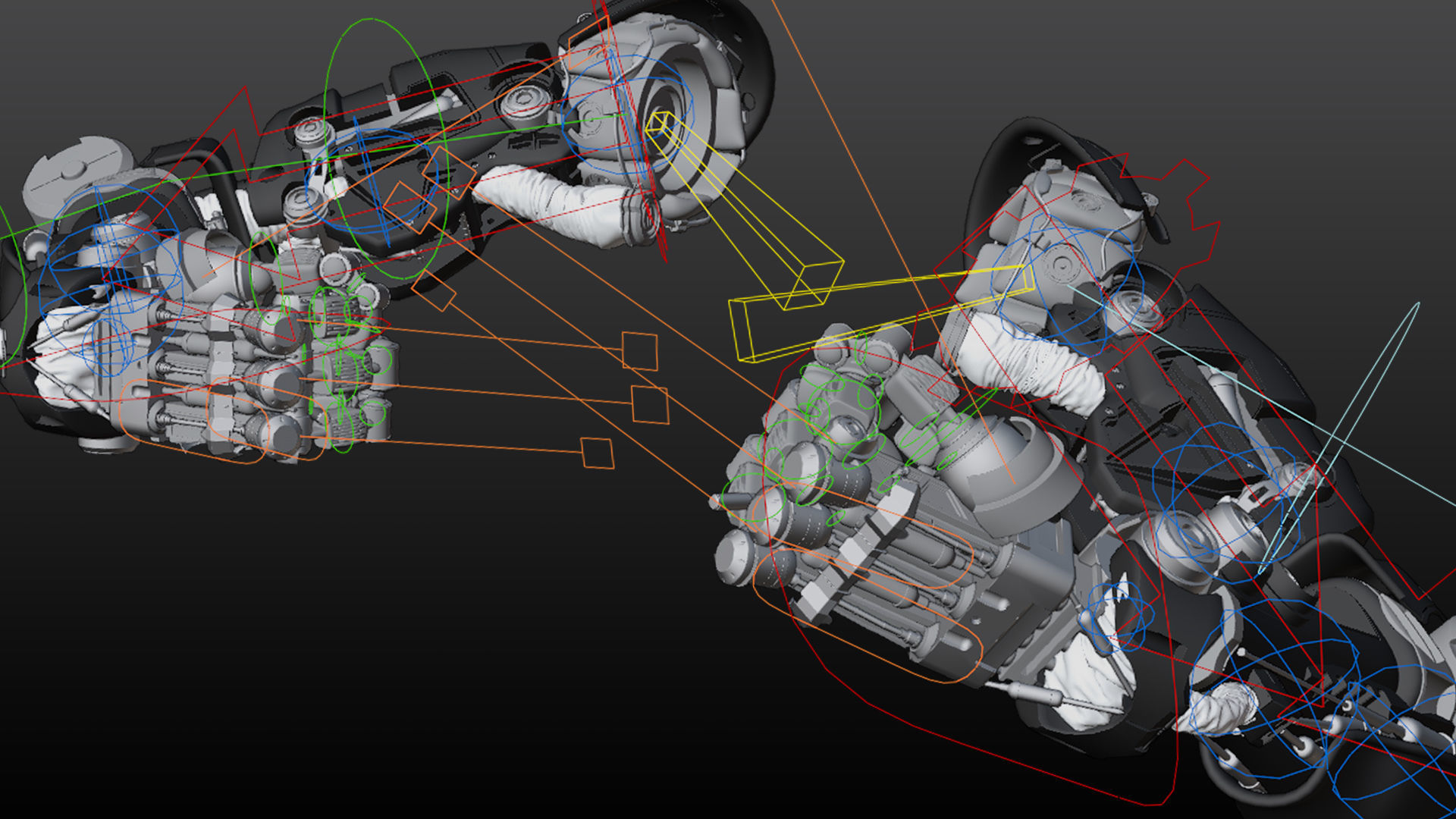 FPS Hand mechanical 05 3D model animated rigged | CGTrader