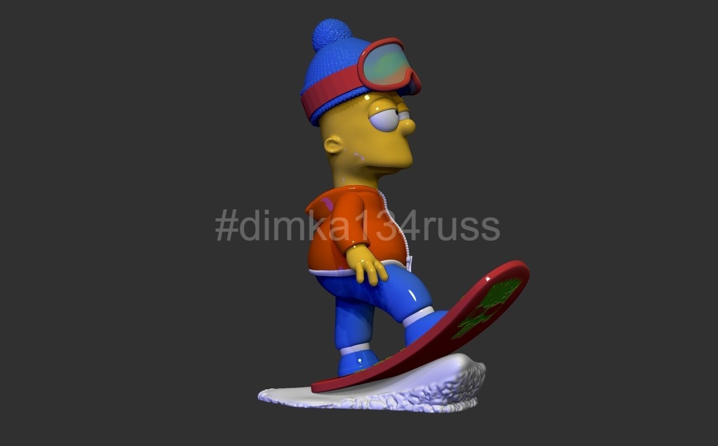 simpsons bart 3D model 3D printable | CGTrader