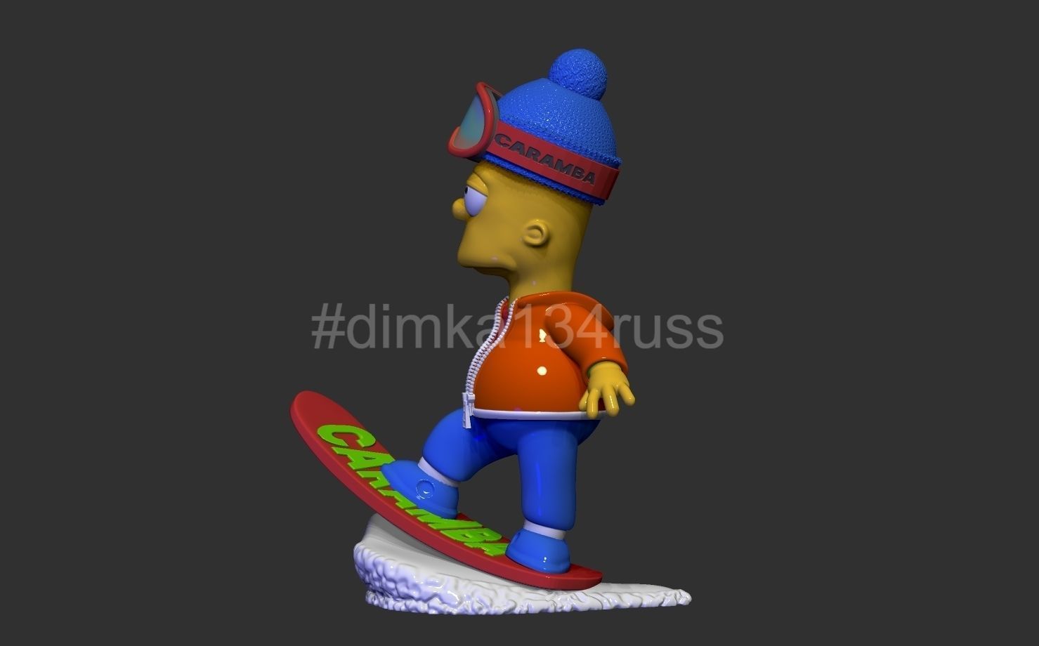 simpsons bart 3D model 3D printable | CGTrader