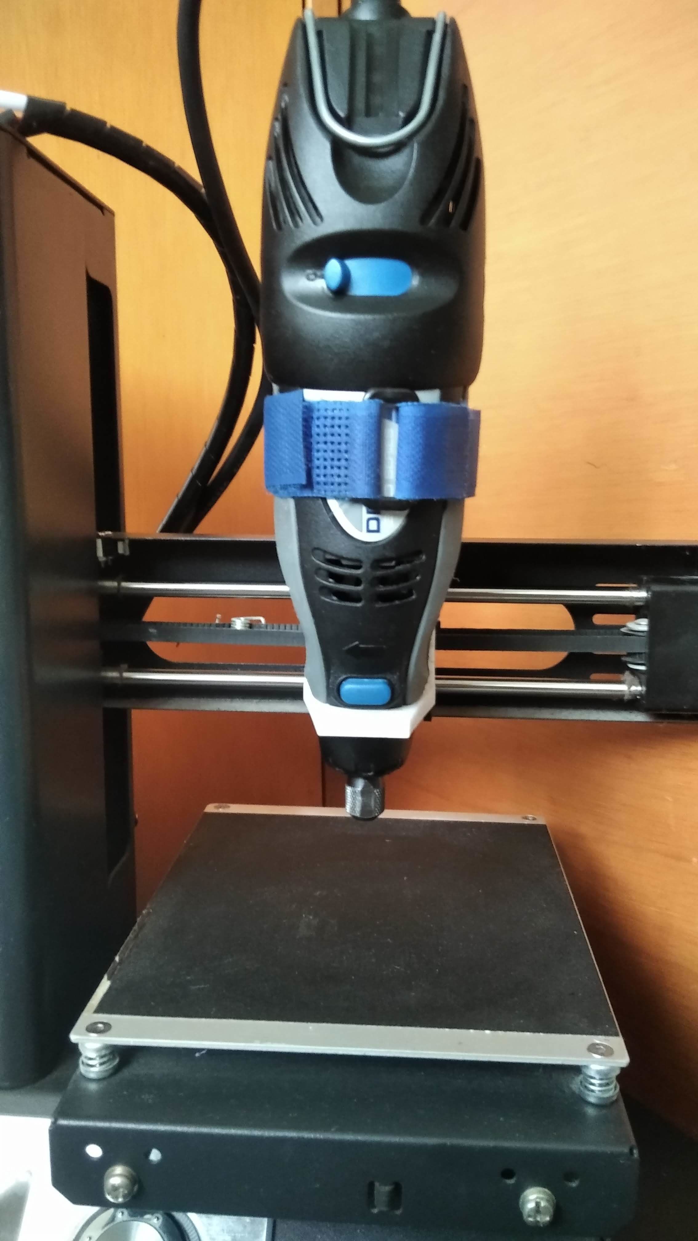 Dremel Drill Stand to turn Monoprice 3D IIIP printer into a CNC 3D ...