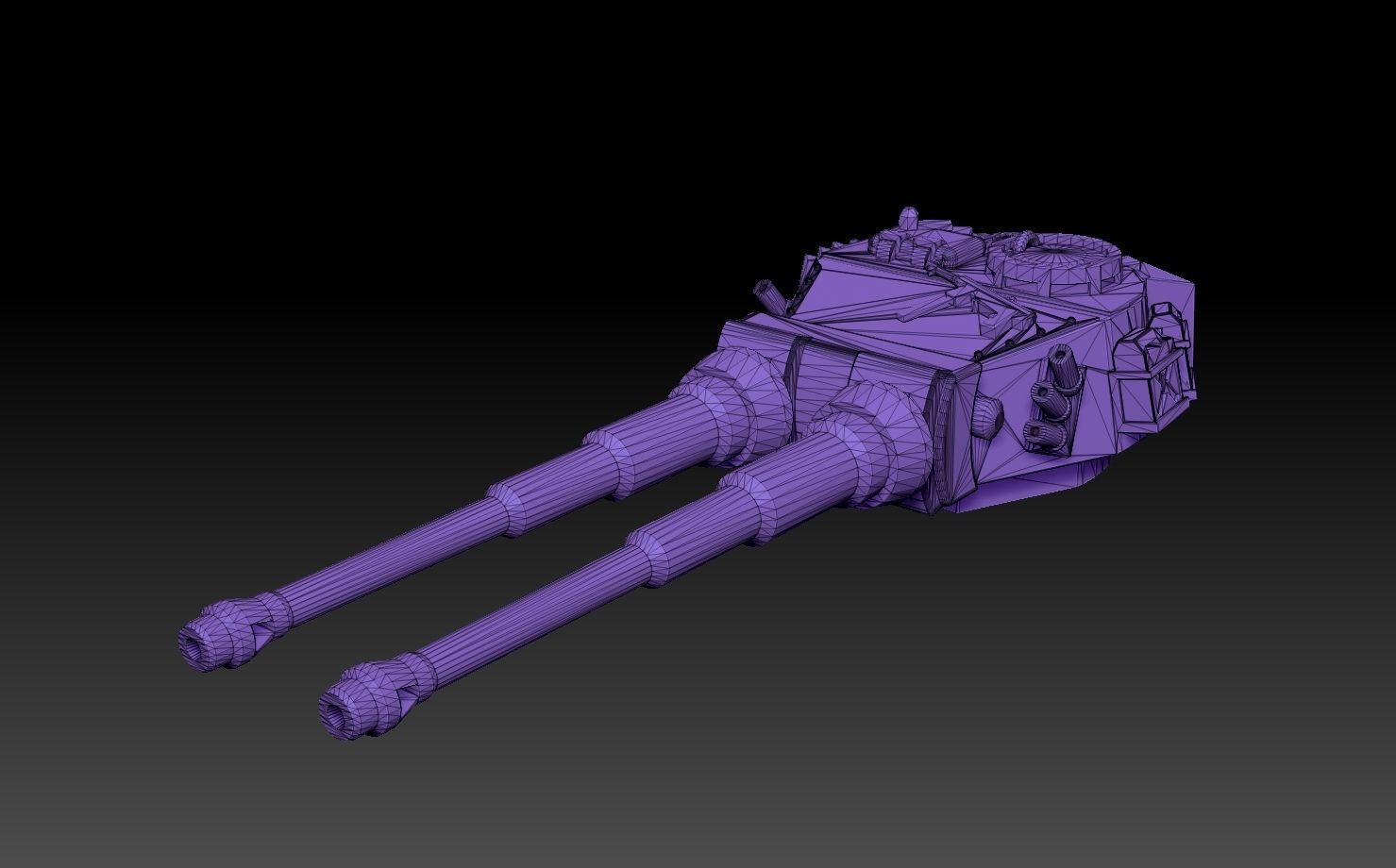 Double Barrelled Tiger Tank Turrets 3D model 3D printable | CGTrader