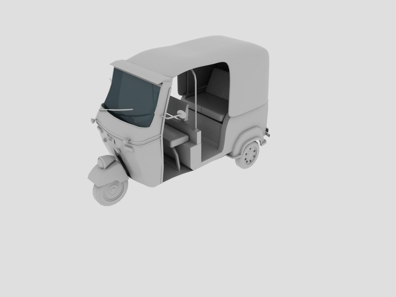 Auto Rikshaw free 3D model | CGTrader