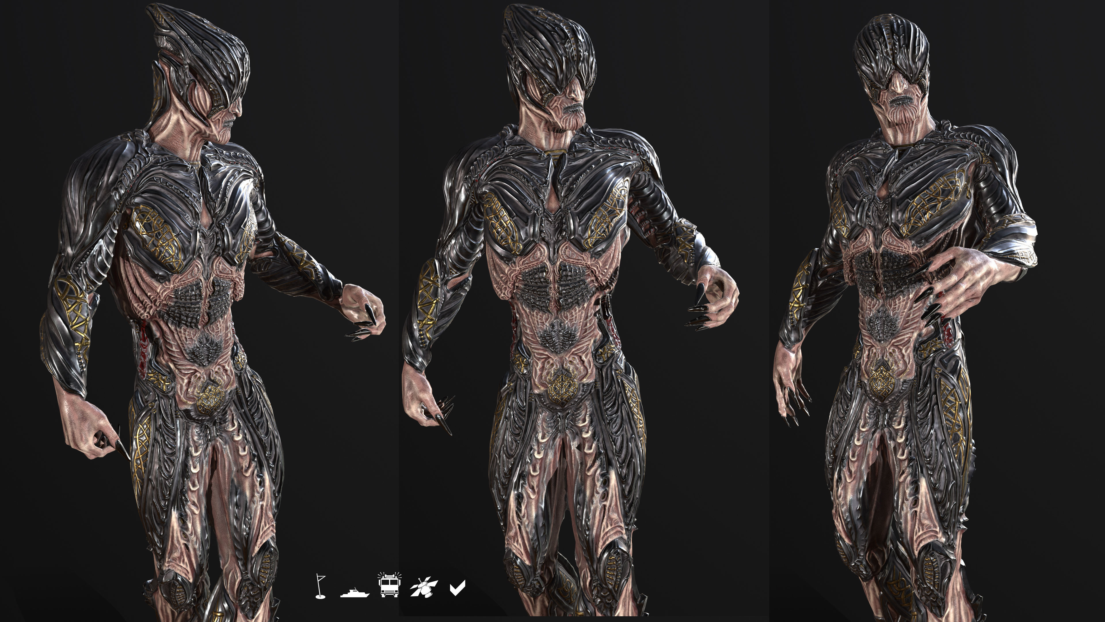 3D model Alien Hunter VR / AR / low-poly | CGTrader