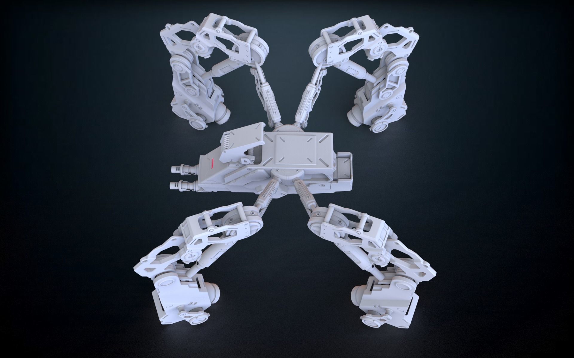 Spider Mech 3D model | CGTrader