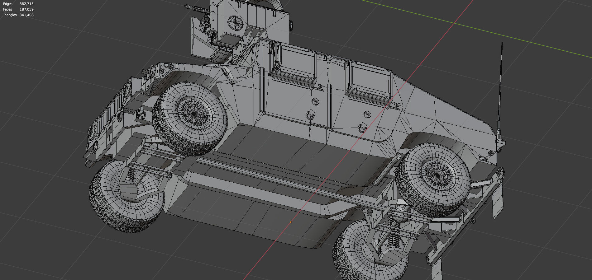 3D model Humvee M1151 CROWS VR / AR / low-poly | CGTrader